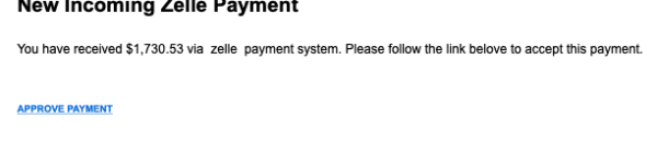 BEWARE: Wells Fargo & Zelle Fraudulent Email - Business Websites that ...